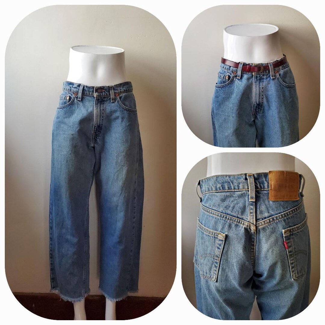 90s Levis Wide Leg 565 Jeans 30 X 26 Faded Distressed Loose Fit Gender ...