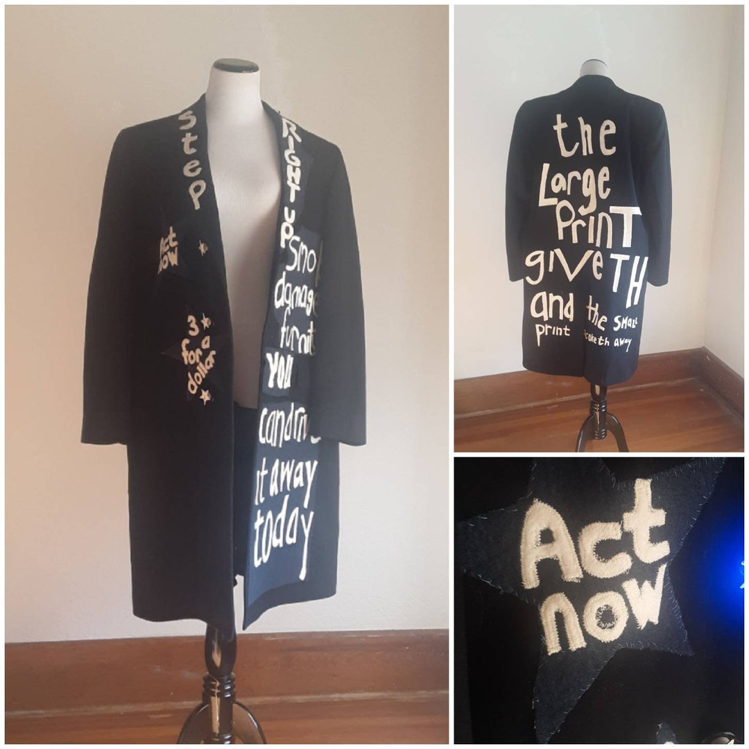 Tom Waits Coat // Nudie Suit Gram Parsons Step Right up 1980s Overcoat ...