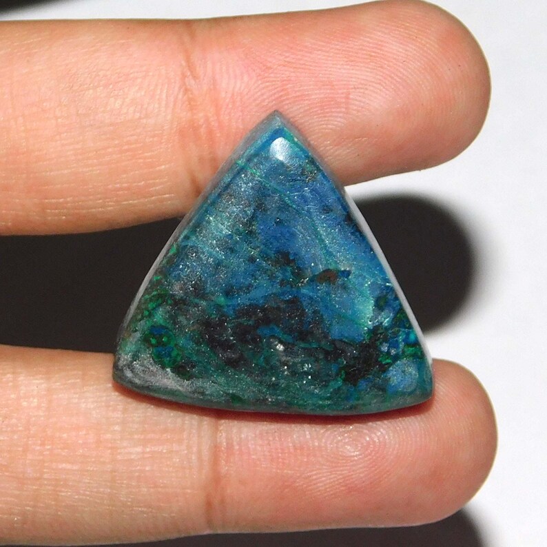 Natural Azurite Chrysocolla Cabochon: Fine Gemstone for Jewelry Making ...