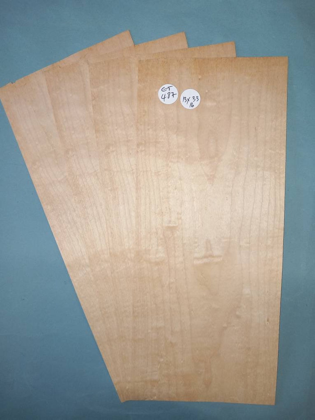 4 Consecutive Sheets of Figured Maple Veneer 13x33cm. Et487 - Etsy