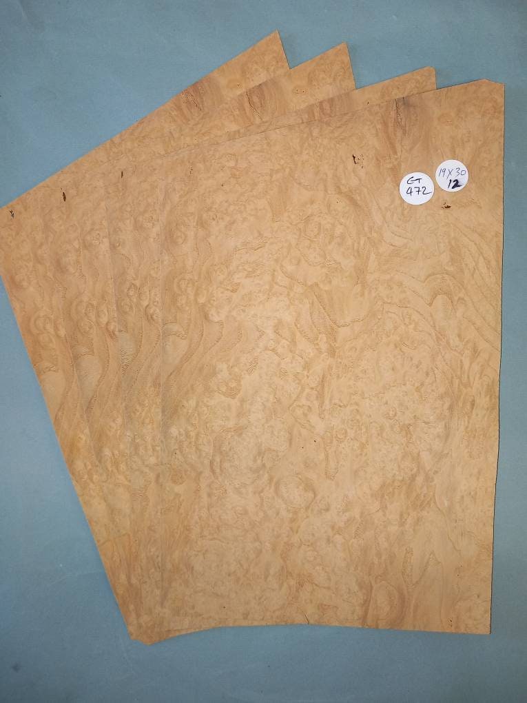 4 Consecutive Sheets of Ash Burr Veneer 19x30cm. Et472 - Etsy