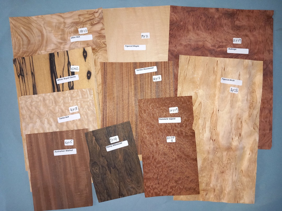 Mixed Figured Pack of Veneers ETFP8 - Etsy
