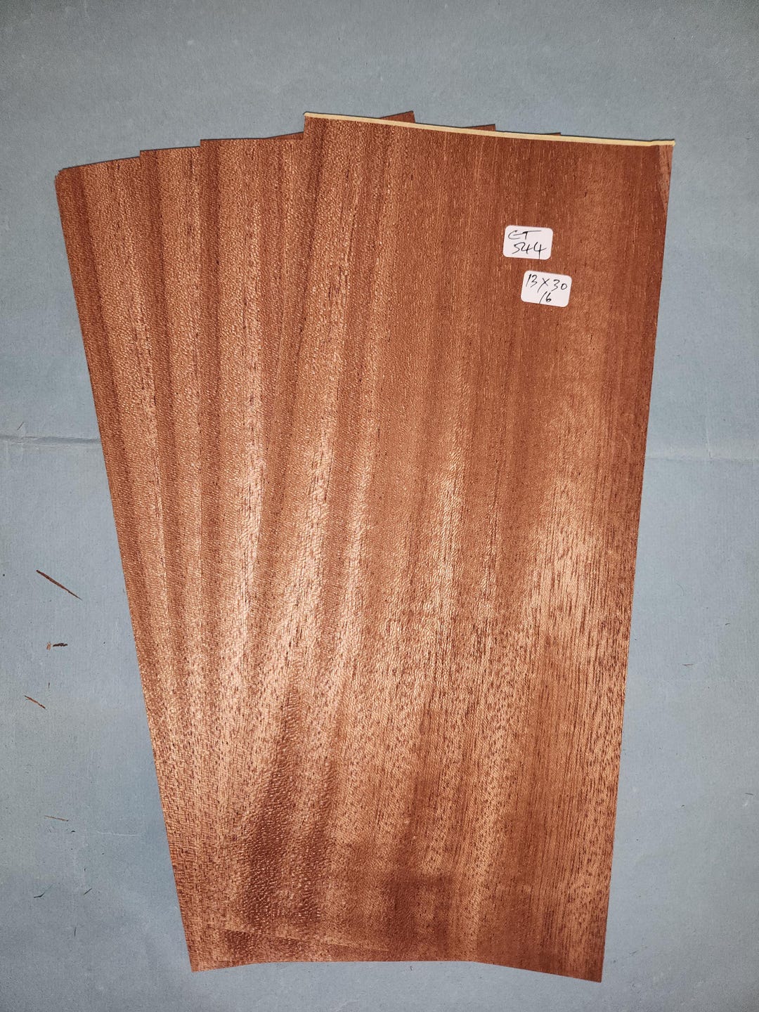 Sapele Veneer - 4 Consecutive Sheets 13x30cm - ET544 - Etsy