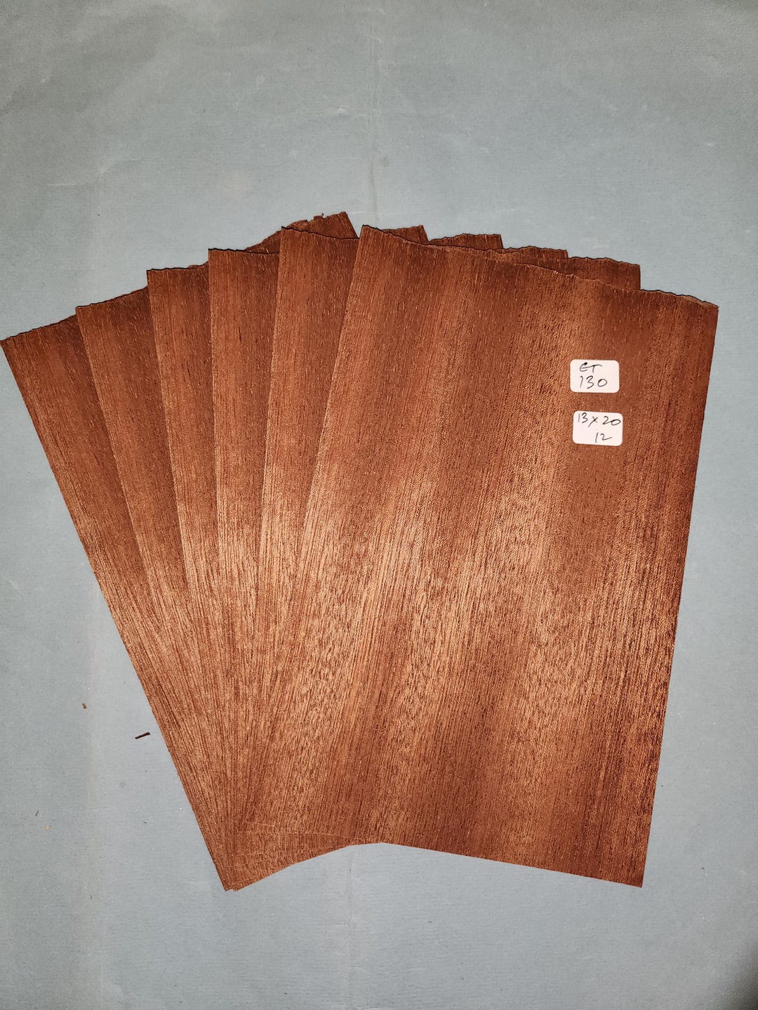 Sapele Veneer - 6 Consecutive Sheets 13x20cm - ET130 - Etsy