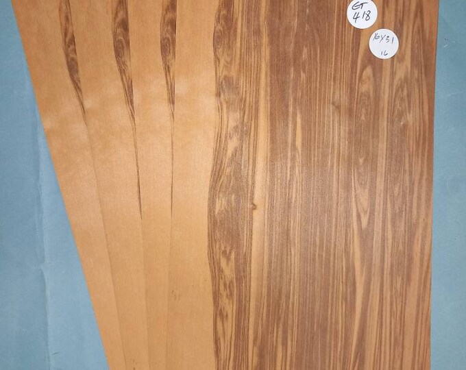 4 Consecutive Sheets of Olive Box Veneer 16x31cm. Et418 - Etsy