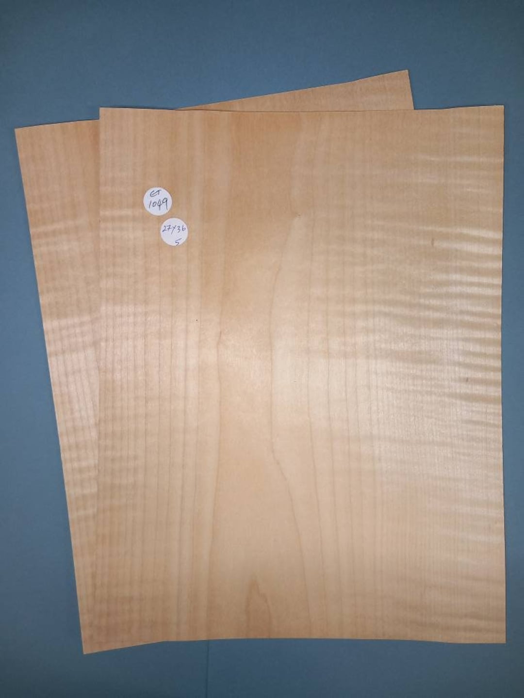 2 Consecutive Sheets of Figured Maple Veneer 27x36cm. Et1049 - Etsy