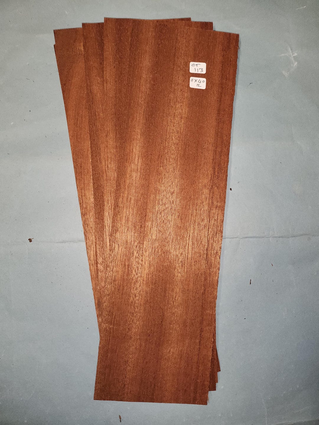 Sapele Veneer - 4 Consecutive Sheets 11x40cm - ET113 - Etsy