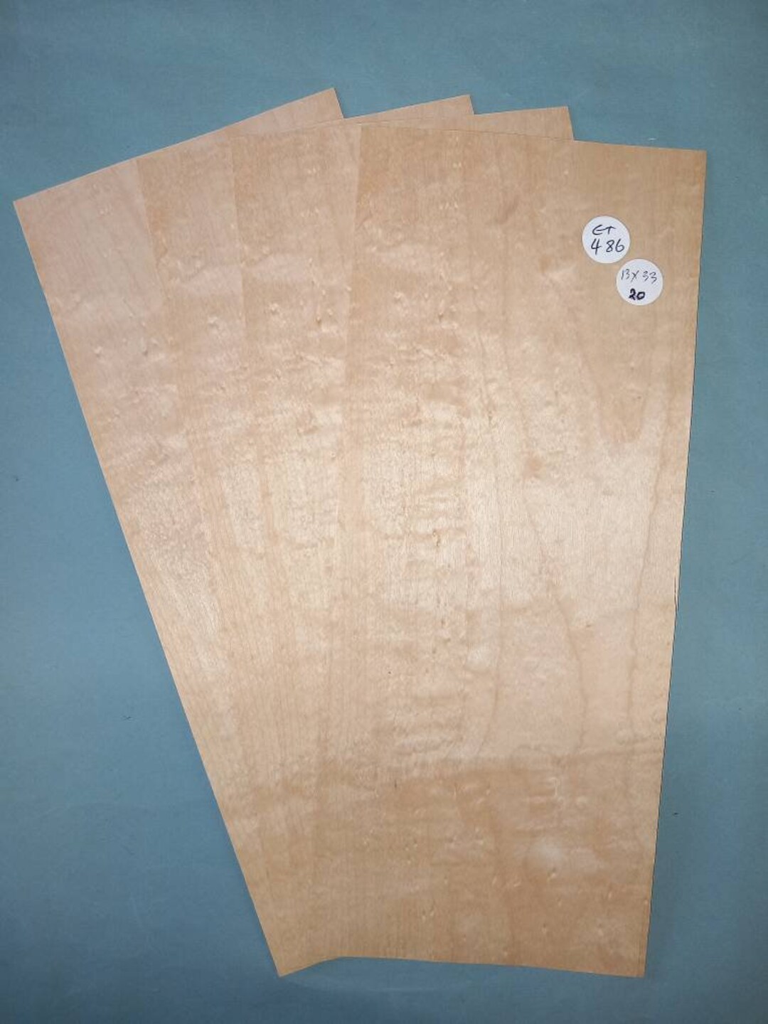 4 Consecutive Sheets of Figured Maple Veneer 13x33cm. Et486 - Etsy