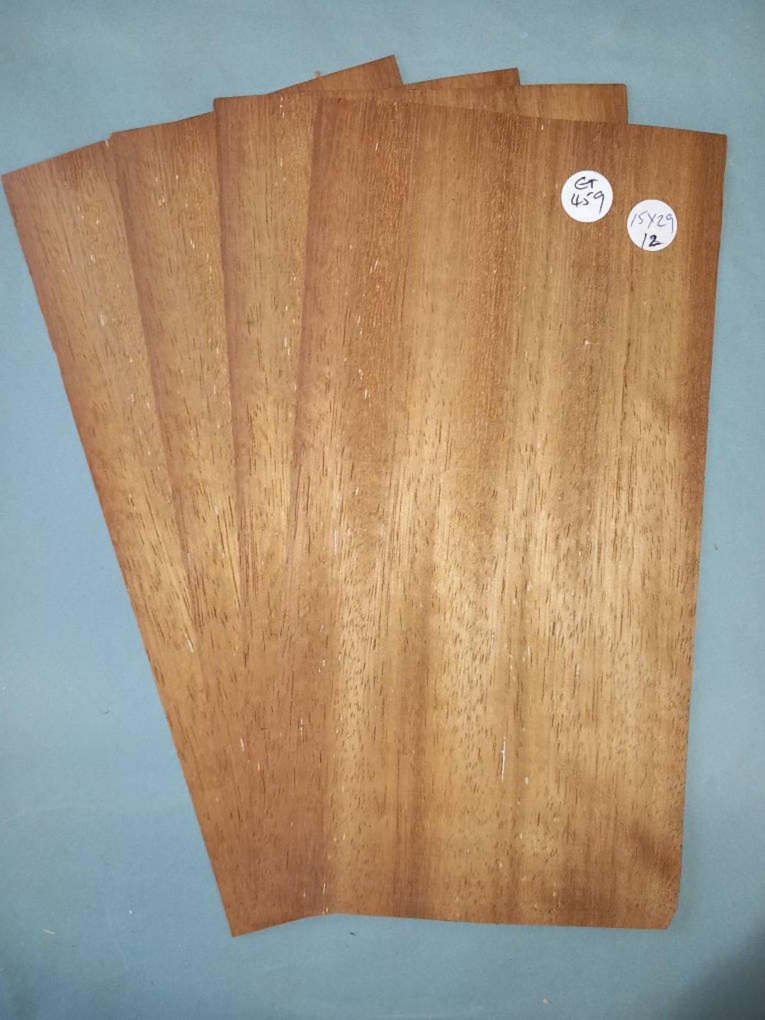 4 Consecutive Sheets of Iroko Veneer 15x29cm. Et459 - Etsy