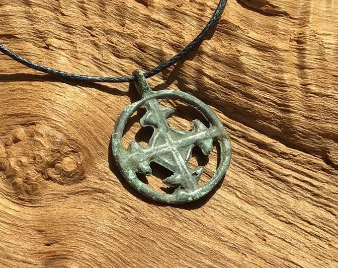 Viking Amulet,viking Solar Cross,ancient Amulet,old Bronze Pendant,900 ...