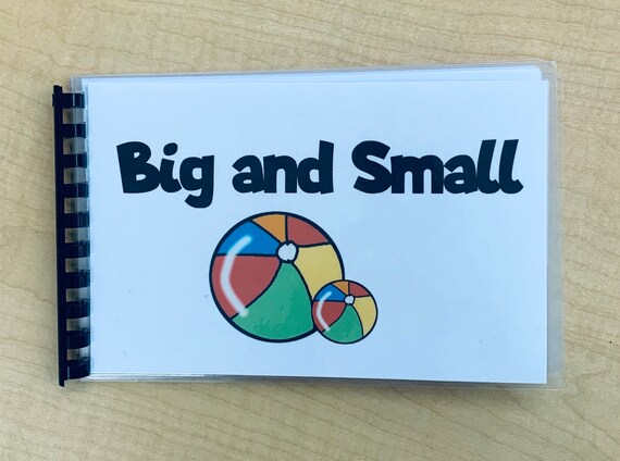 Big and Small Interactive Book/Kids book/Educational | Etsy