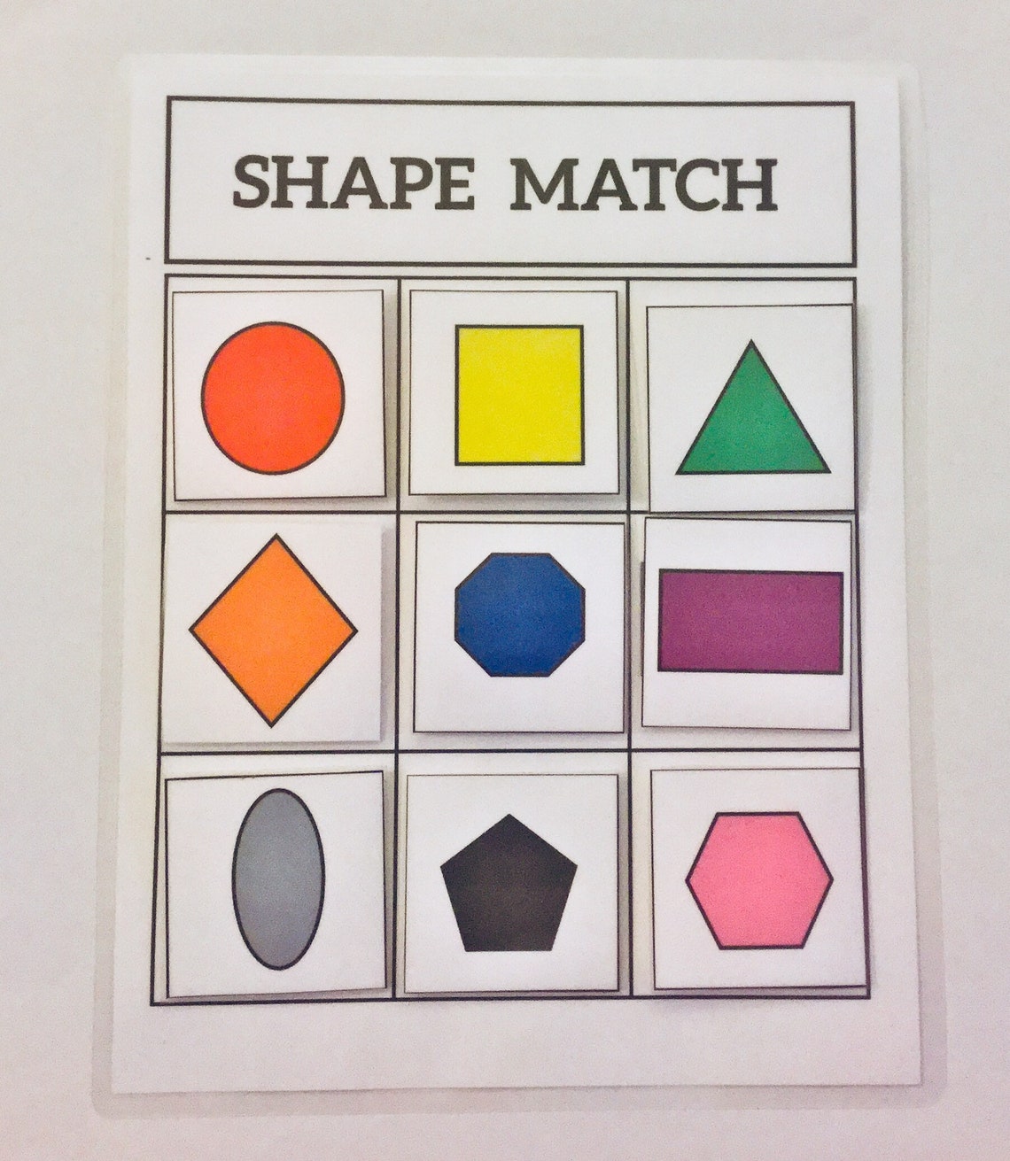 Shape Match Game Learning Game Educational Math Game Preschool Etsy Shape Match Game Learning Game Educational Math Game Preschool Etsy