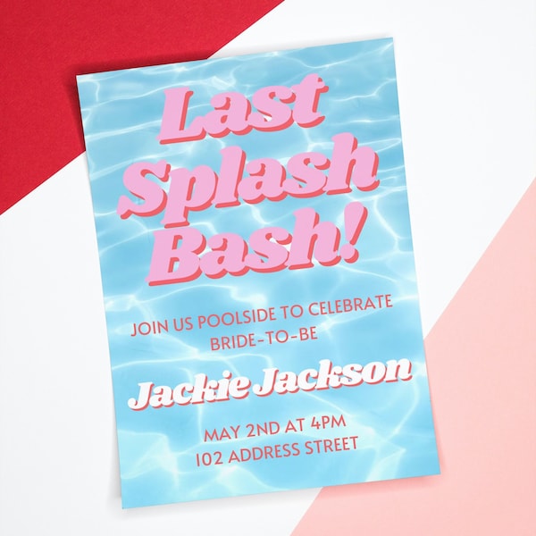 Last Splash Bachelorette - Etsy