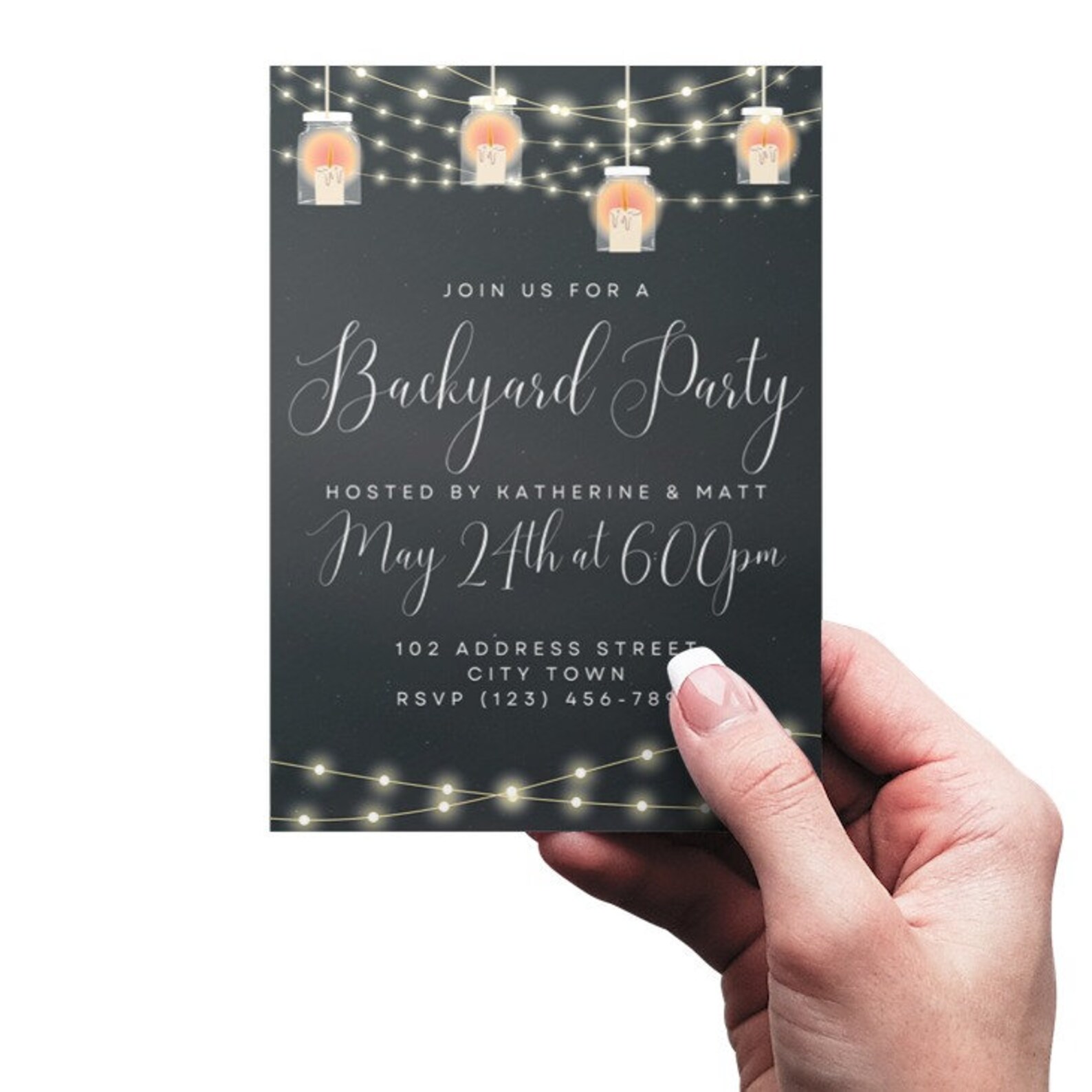 Backyard Birthday Invitation Backyard Party Invitation - Etsy