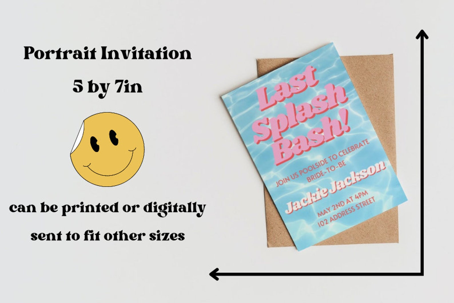 Last Splash Bachelorette Invitation and Itinerary Template, Tropic Like ...