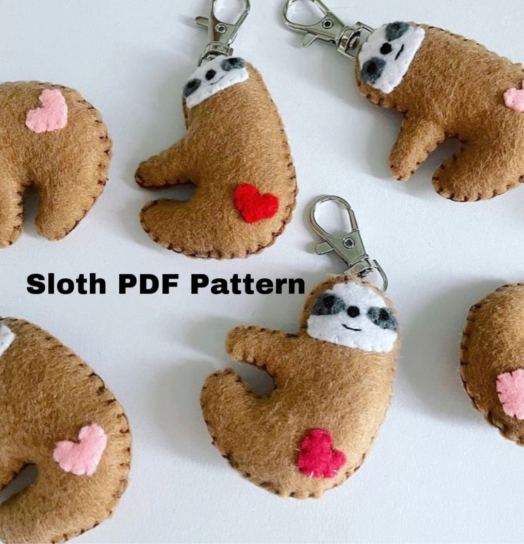 PDF PATTERN: Felt Sloth Ornament Pattern Instant Download - Etsy