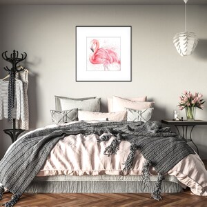 Flamingo Art Print Pink Flamingo Limited Edition | Etsy