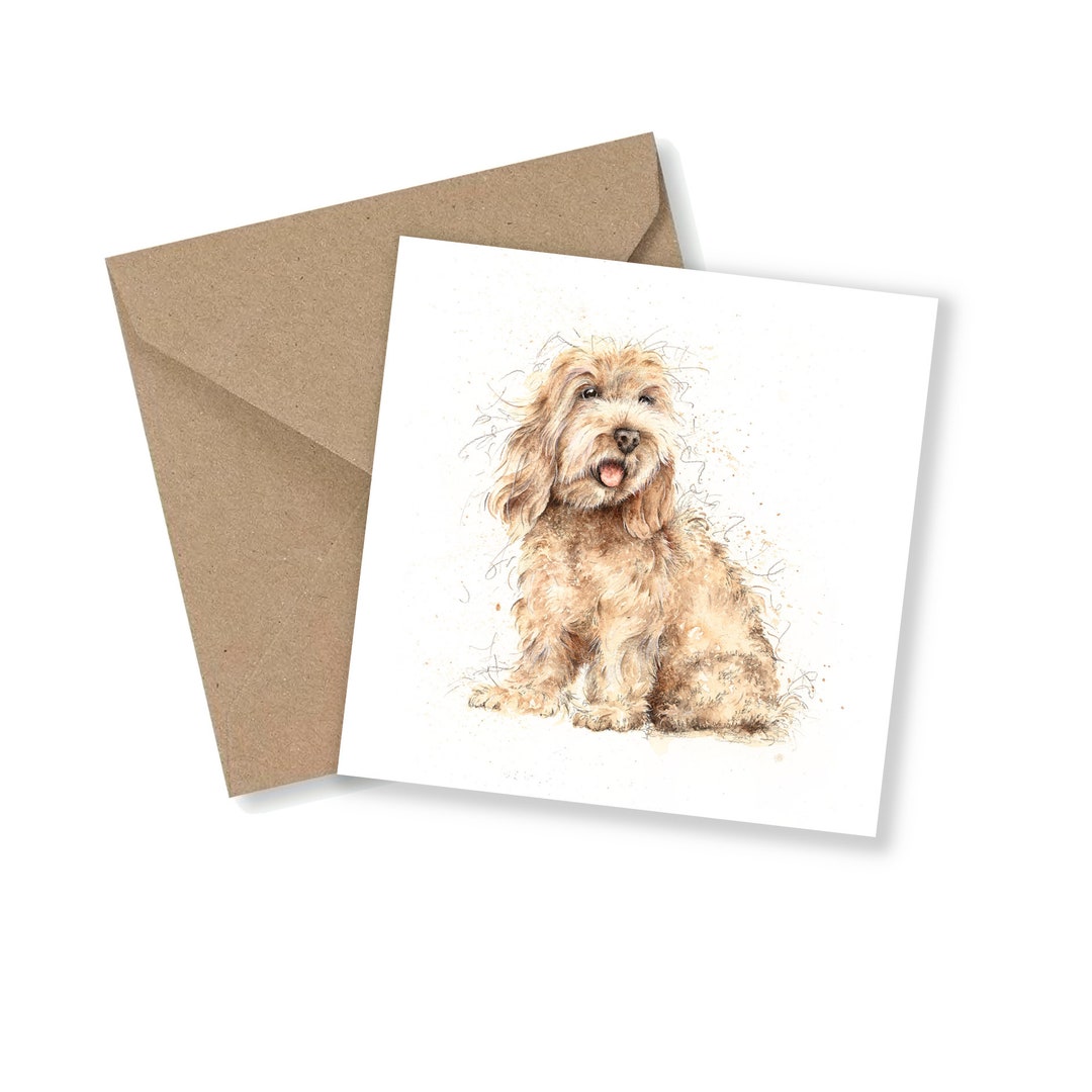 Cockapoo Greeting Card, Animal Cards - Etsy