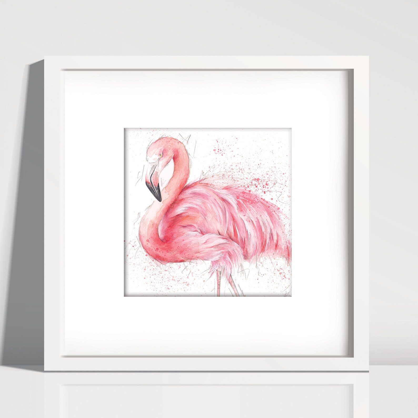 Flamingo Art Print Pink Flamingo Limited Edition | Etsy