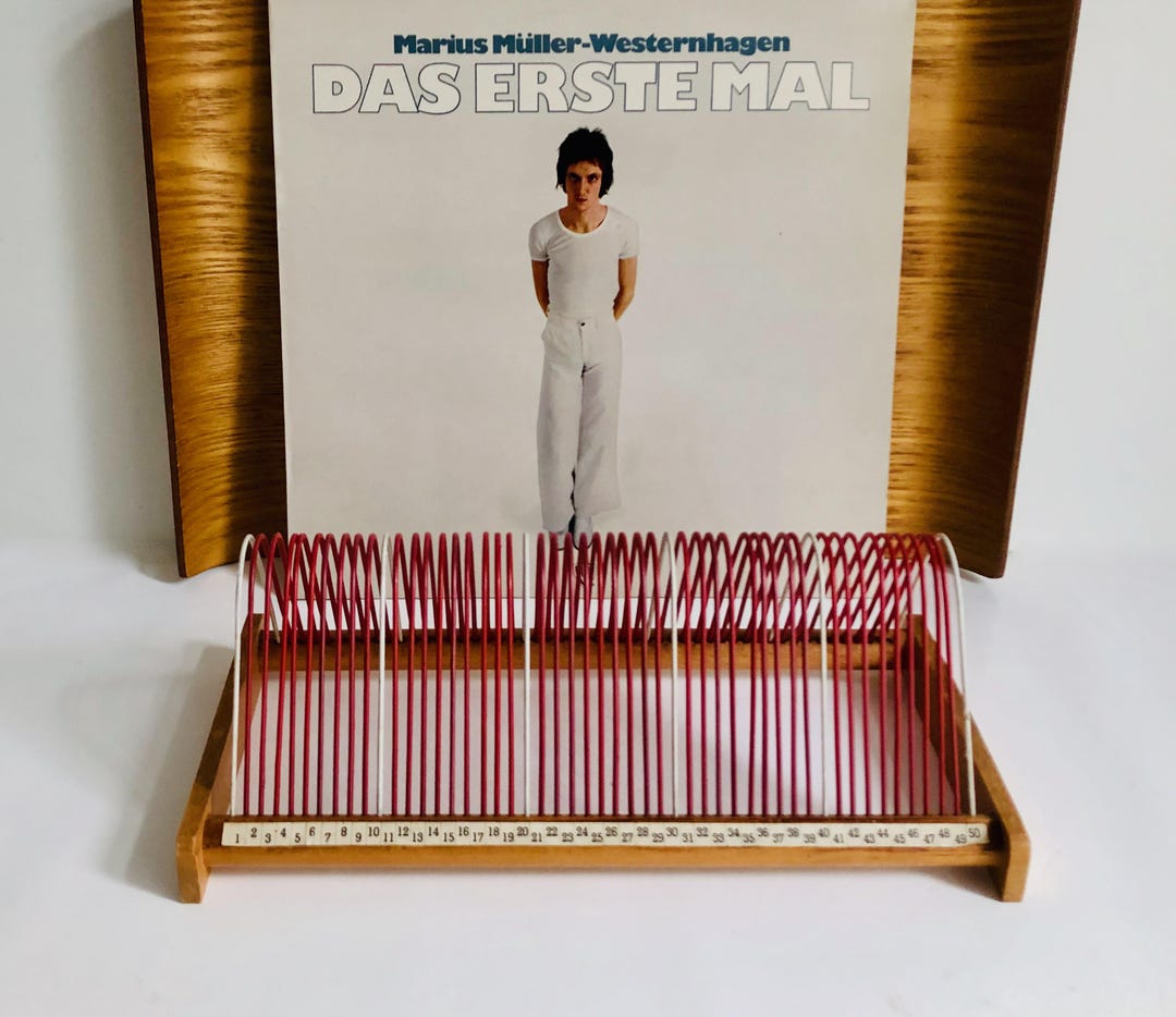 Midcentury Record Holder for 50 Vinyl Lps Singles Shellac Records I ...