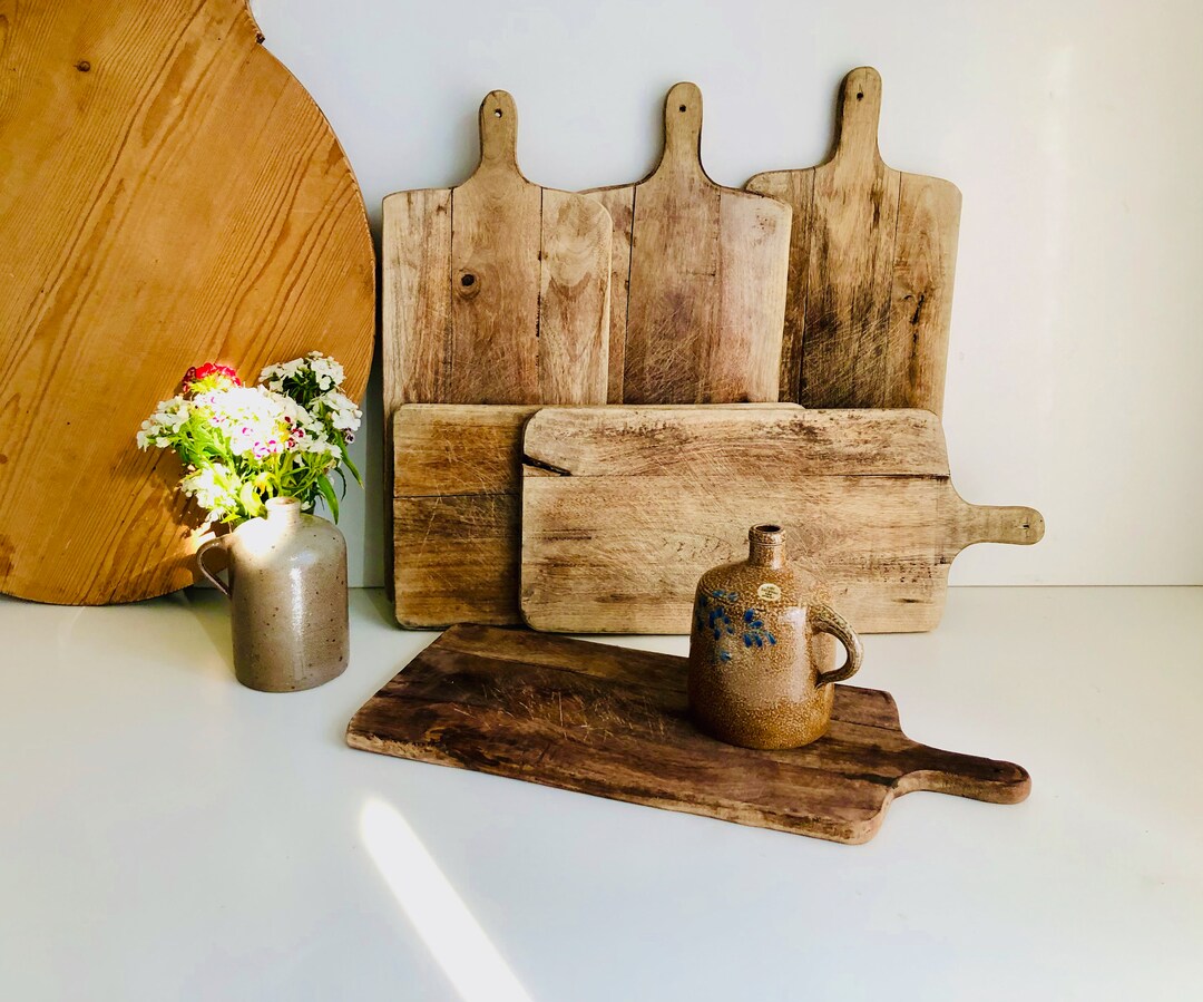 Large Antique Wooden Board With Patina I Rustic Serving Board I Bread ...