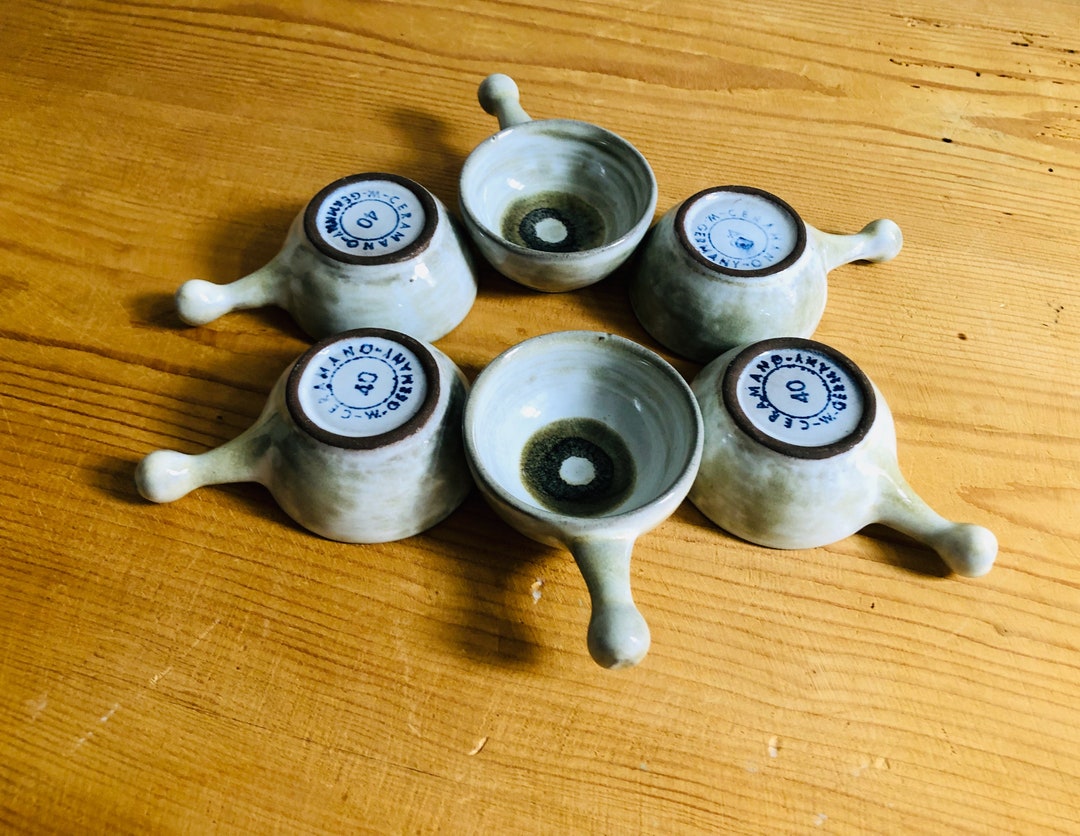 6er Set Kunsthandwerk Ceramano Tique Keramik I Original Gerda ...