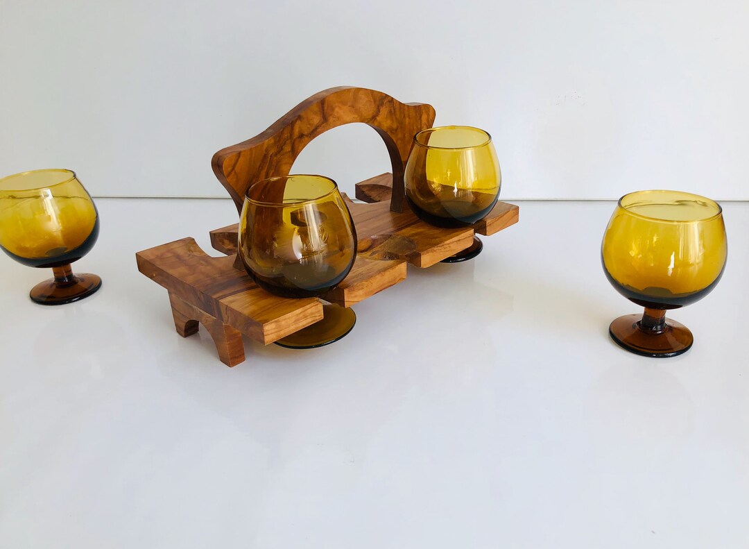 Root Wood Glass Holder I Wooden Handicraft I Handmade I Carrying Frame ...