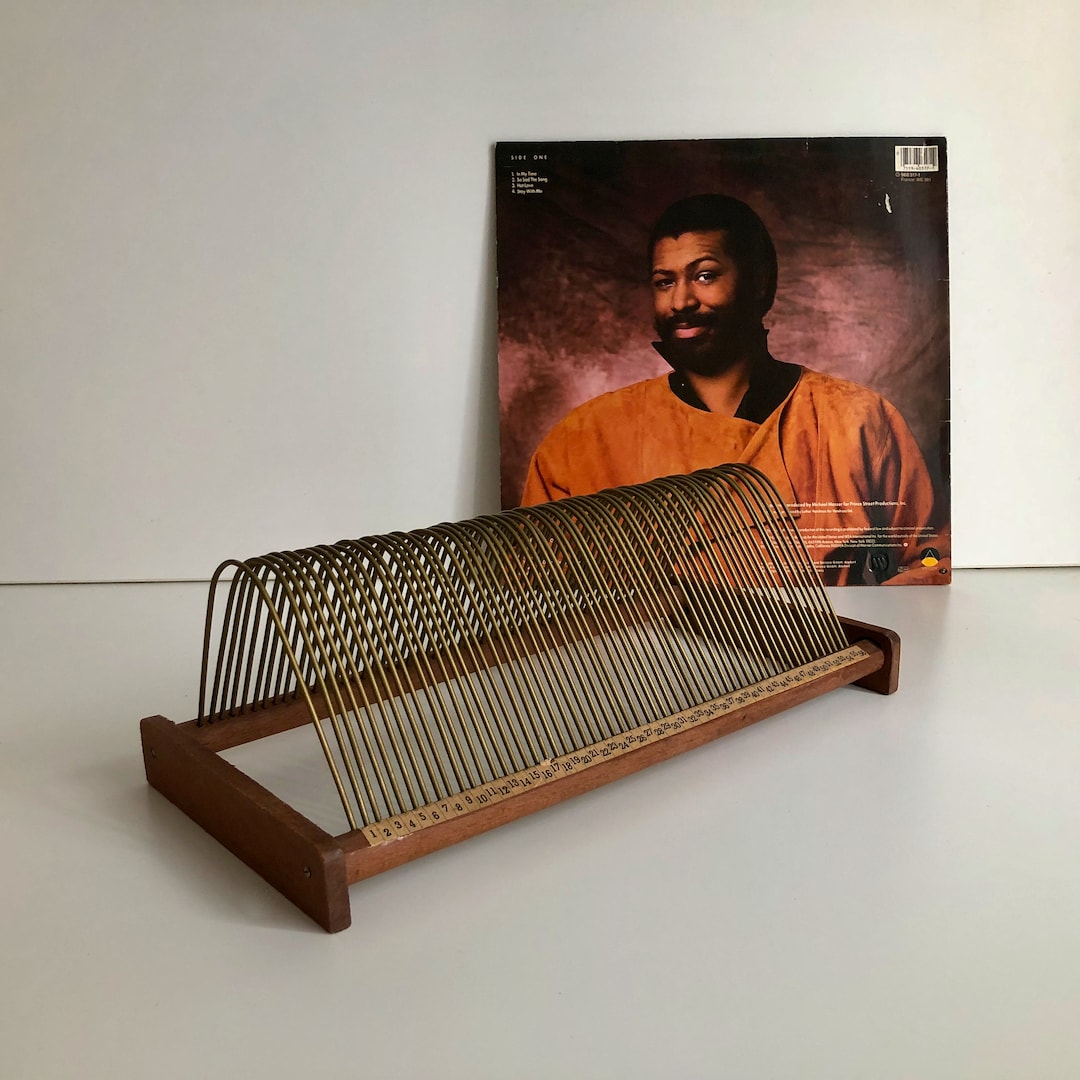 Vintage Rack I Wooden Record Stand for 56 Vinyl Records I - Etsy