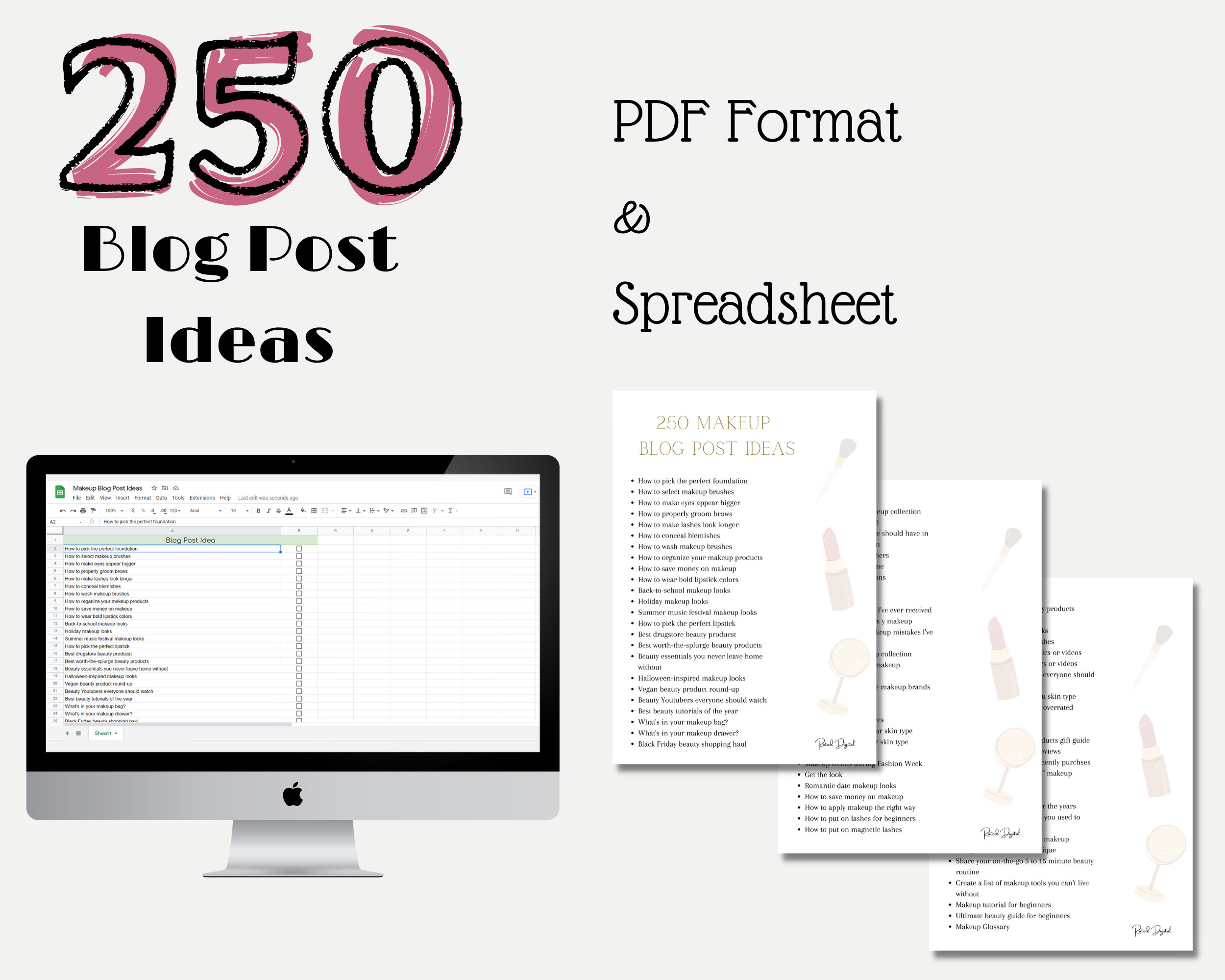 250 Makeup Blog Post Ideas | Blog Topic Ideas | Content Creation ...