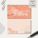 Editable Pink Watercolor Business Card - Pink Watercolor Business Card ...