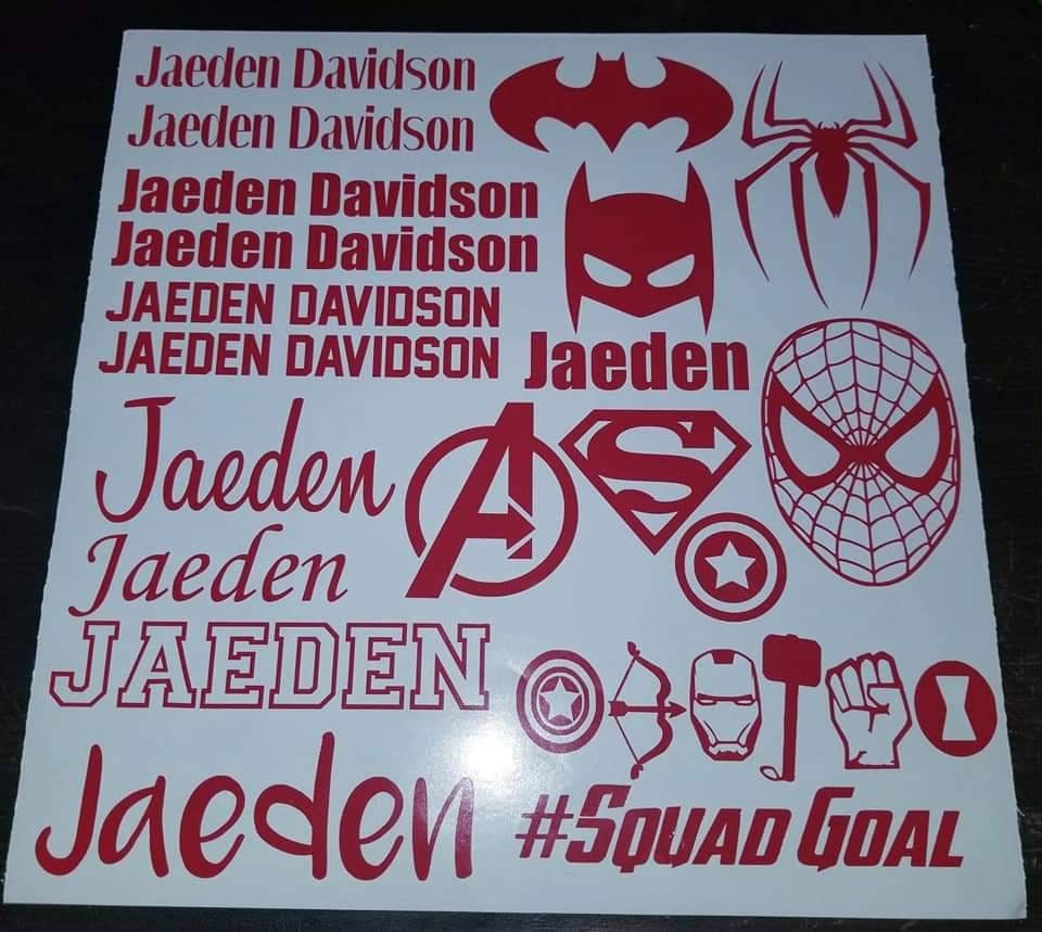 Back to School Labels - Monogram Decals - Personalized Decals - Etsy