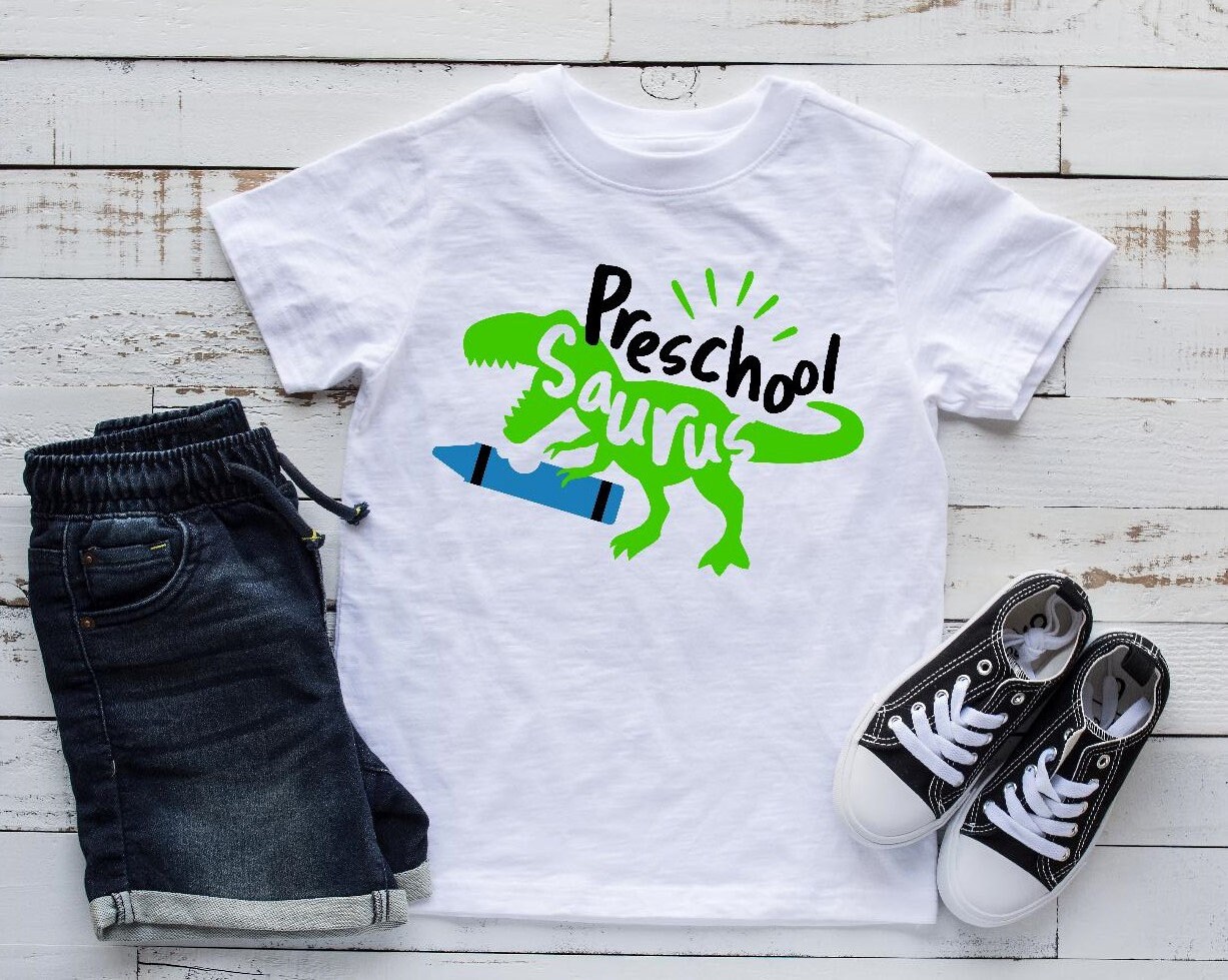 Preschool Saurus Shirt, Back to School Shirt, Pre-k Shirt, First Day of ...