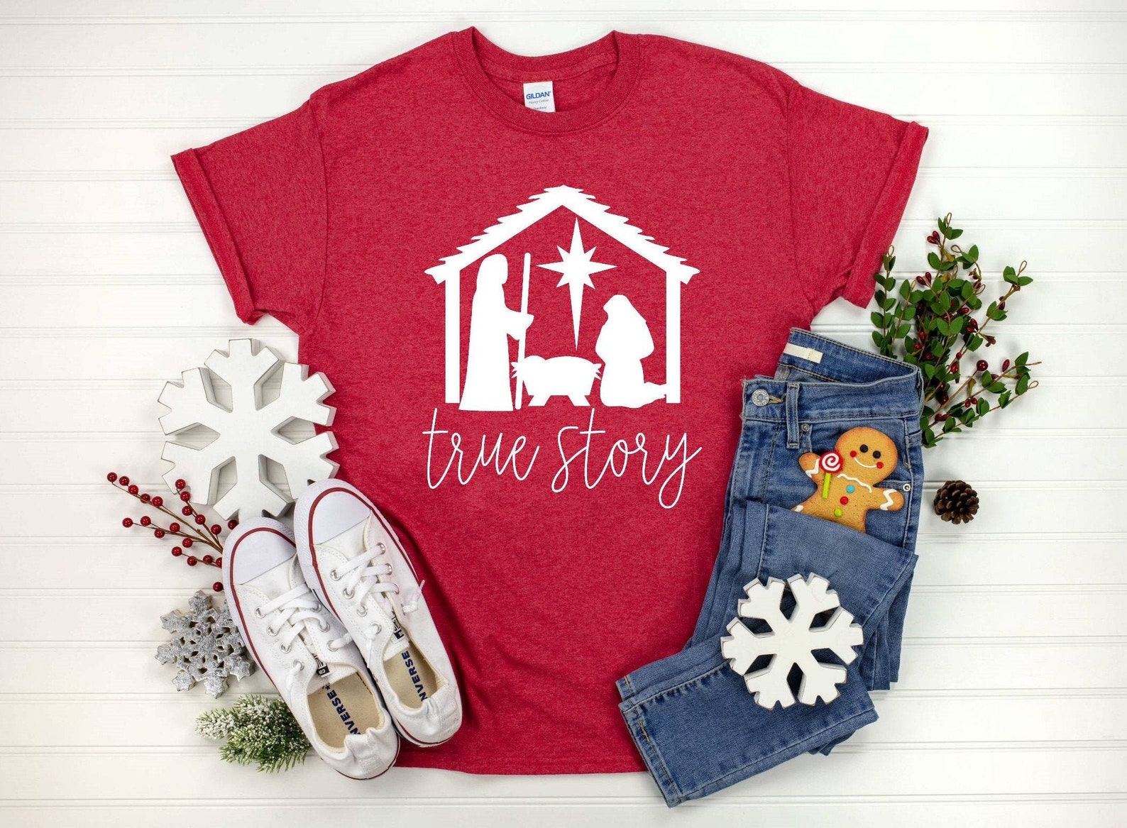 True Story Shirt, Nativity Scene Shirt, True Story Nativity Scene Shirt ...