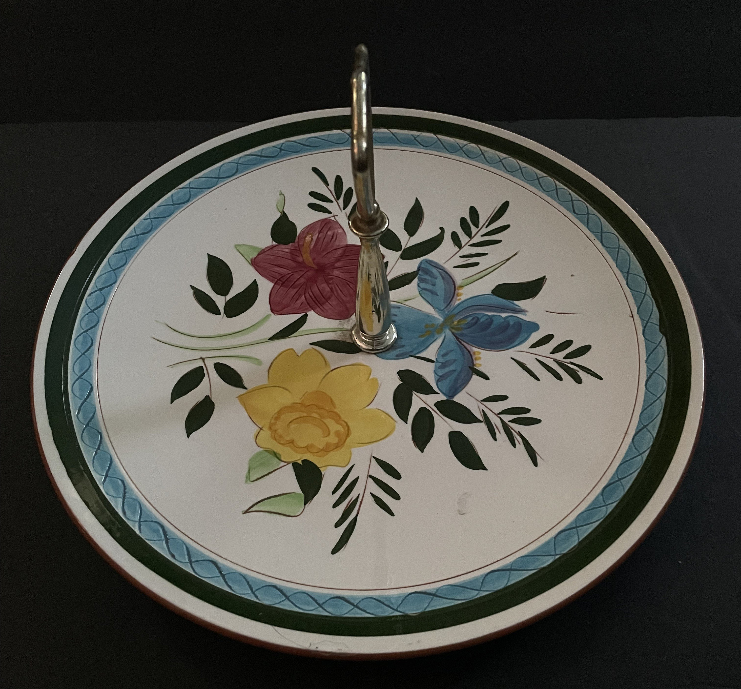 Vintage Stangl Handled Platter, Country Garden - Etsy