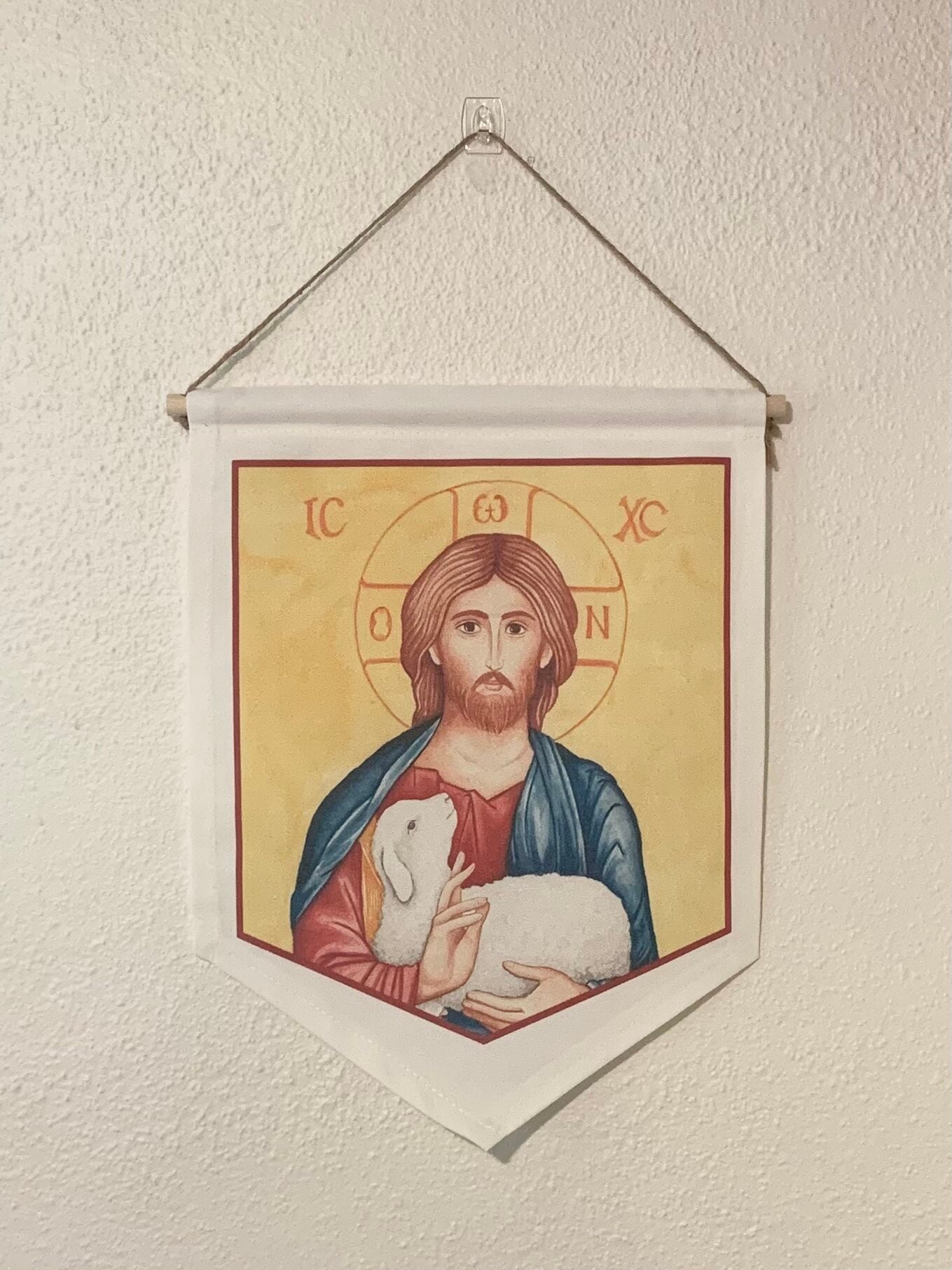 Christ the Good Shepherd Banner - Etsy