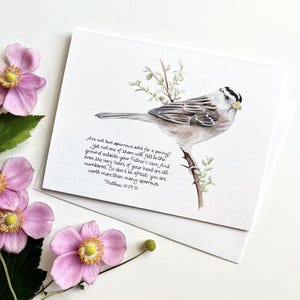 Sparrow Folded Cards - Etsy