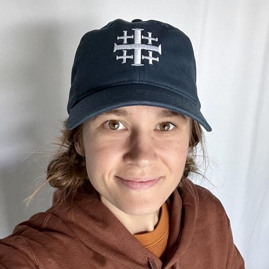 Jerusalem Cross Embroidered Baseball Cap - Etsy