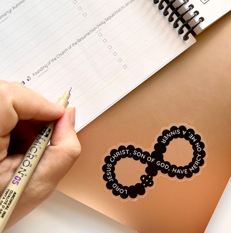 Jesus Prayer Rope Sticker - Etsy