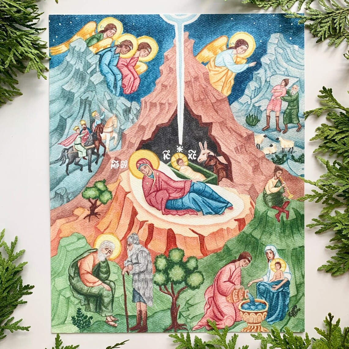 Nativity of Christ Art Print - Etsy