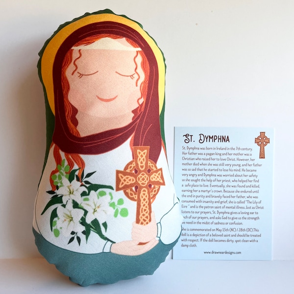 St Dymphna - Etsy