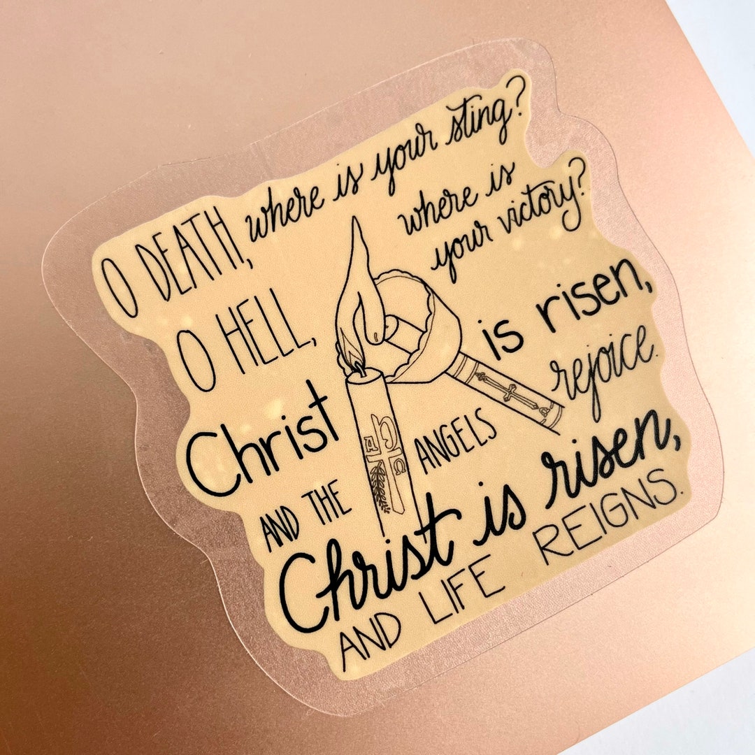Christ is Risen Homily Sticker - Etsy