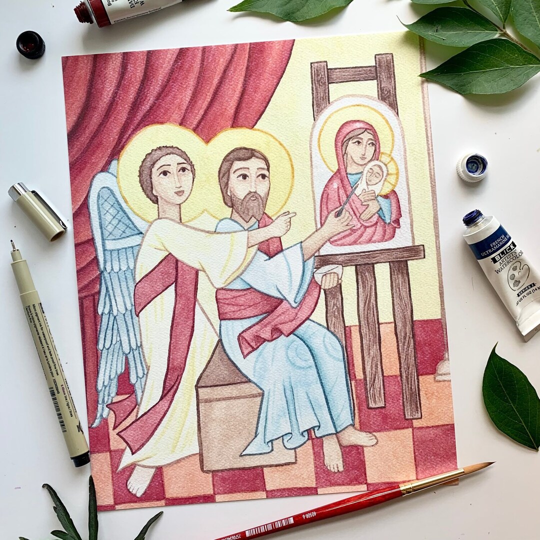 St Luke the Apostle Art Print - Etsy