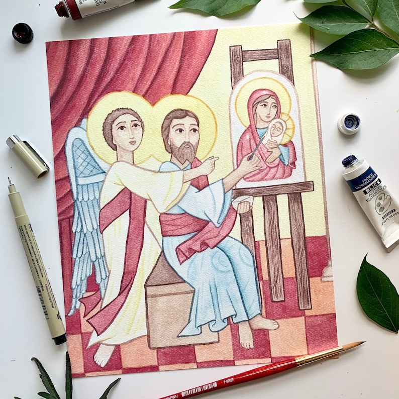 St Luke the Apostle Art Print - Etsy