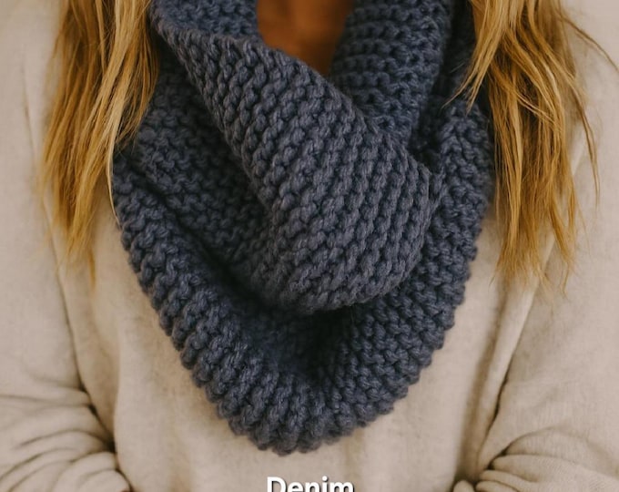 Burgundy Infinity Scarf - Knitted Infinity Scarf - Tube Scarf - Dark ...