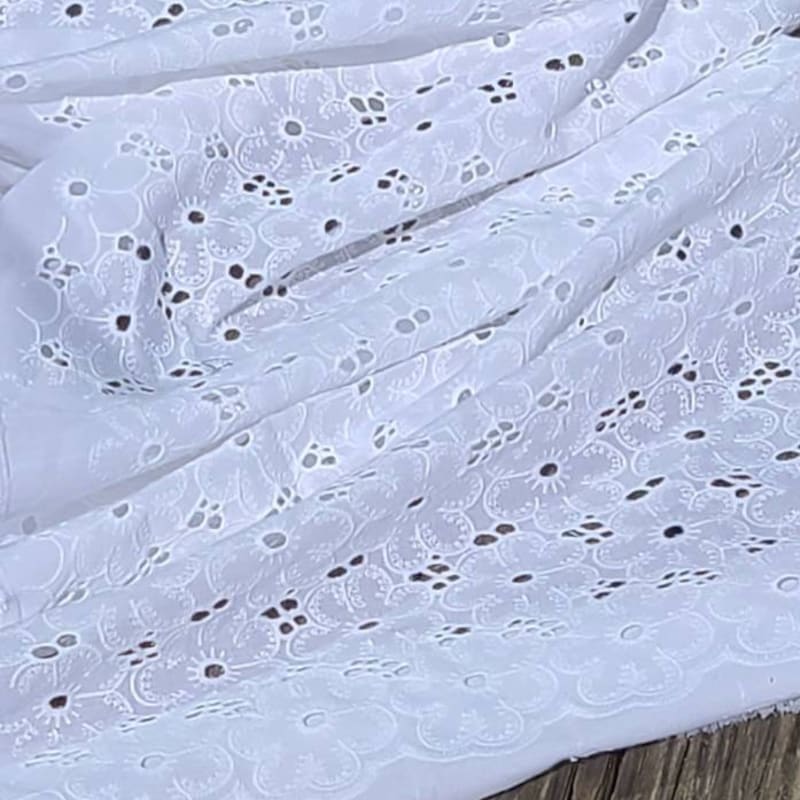 Cotton Eyelet Fabric - Etsy