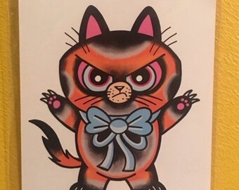 Angry kitty | Etsy