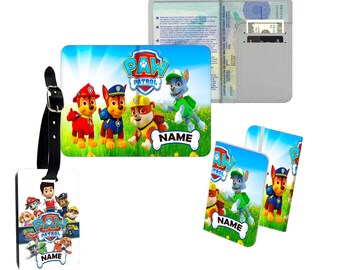 Paw patrol name tags | Etsy