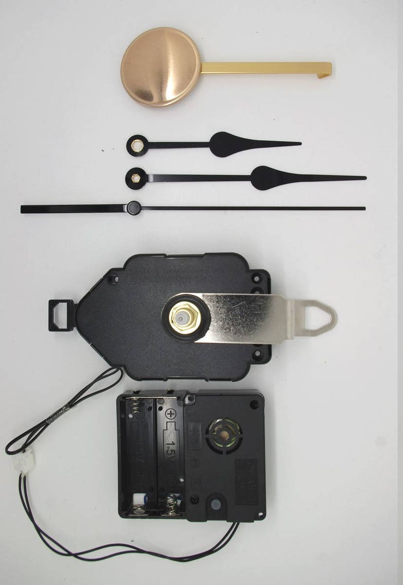 Clock Pendulum Clock Mechanism Movement Ringing Hands Pear 8/11cm DIY ...