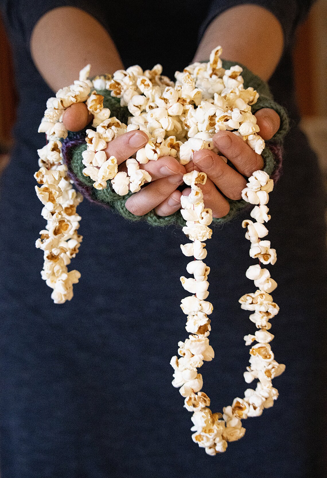 Popcorn Garland for Christmas Tree Popcorn Bead Christmas Decorations ...