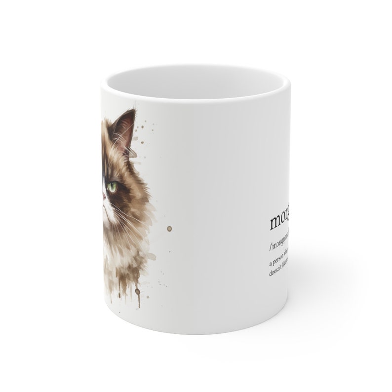 Ceramic Mug Morgenmuffel Cat White 11oz 0.33 l Coffee - Etsy Schweiz